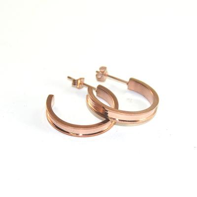 China Classic 316L Stainless Steel Fashion Jewelry Earrings Hoops Earrings LEH219 for sale