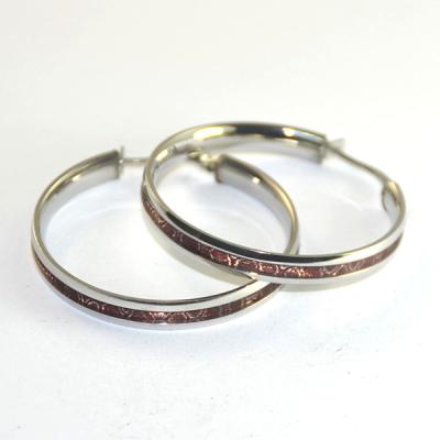 China Classic 316L Stainless Steel Fashion Jewelry Earrings Hoops Earrings LEH227 for sale