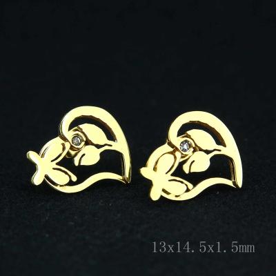 China Classic 316L Stainless Steel Fashion Jewelry Earrings Studs Earrings LES27 for sale