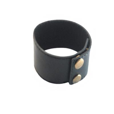 China Europ American Fashion Trendy Stainless Steel Geniune PU Leather Bracelet Bangle LBL222 for sale