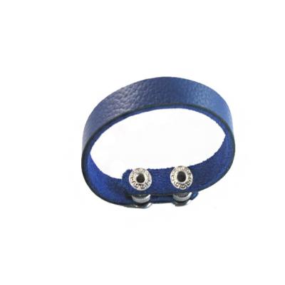 China Europ American Fashion Trendy Stainless Steel Geniune PU Leather Bracelet Bangle LBL221 for sale