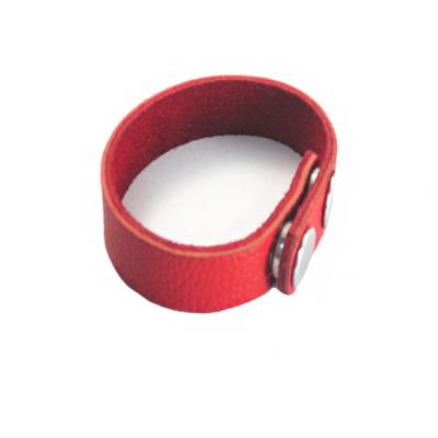 China Europ American Fashion Trendy Stainless Steel Geniune PU Leather Bracelet Bangle LBL223 for sale