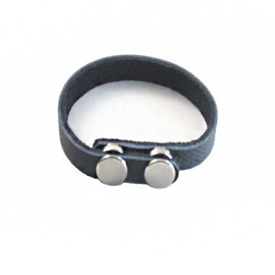 China Europ American Fashion Trendy Stainless Steel Geniune PU Leather Bracelet Bangle LBL226 for sale