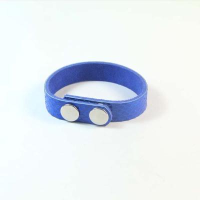 China Europ American Fashion Trendy Stainless Steel Geniune PU Leather Bracelet Bangle LBL278 for sale