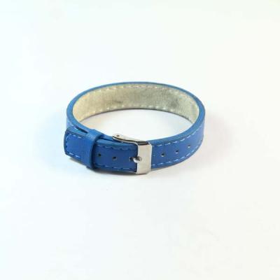 China Europ American Fashion Trendy Stainless Steel Geniune PU Leather Bracelet Bangle LBL279 for sale