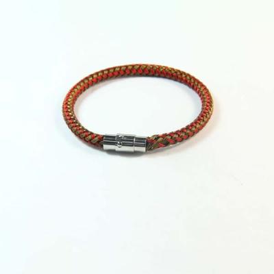 China Europ American Fashion Trendy Stainless Steel Geniune PU Leather Bracelet Bangle LBL280 for sale