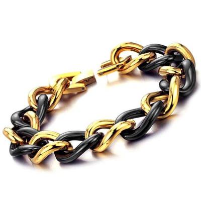China New Super Fashion Tagor Jewelry Factory Ceramic Tungsten Series Bracelet TYWB037 for sale