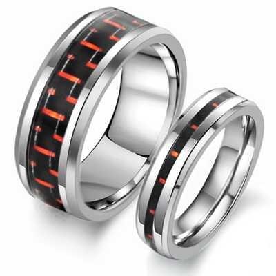China New Super Fashion Tagor Jewelry Factory Ceramic Tungsten Series Ring TYWR004 for sale