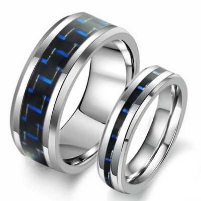 China New Super Fashion Tagor Jewelry Factory Ceramic Tungsten Series Ring TYWR006 for sale
