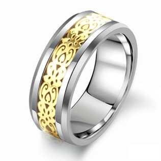 China New Super Fashion Tagor Jewelry Factory Ceramic Tungsten Series Ring TYWR008 for sale