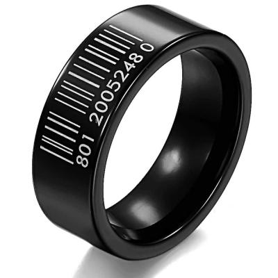 China New Super Fashion Tagor Jewelry Factory Ceramic Tungsten Series Ring TYWR048 for sale