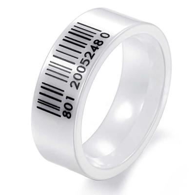 China New Super Fashion Tagor Jewelry Factory Ceramic Tungsten Series Ring TYWR049 for sale