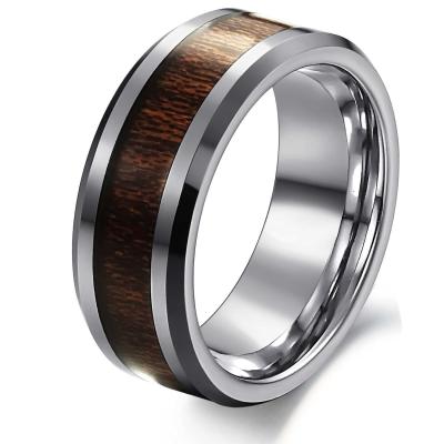 China New Super Fashion Tagor Jewelry Factory Ceramic Tungsten Series Ring TYWR054 for sale