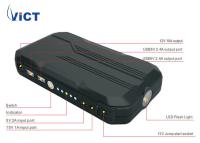 China 12000mAh Portable Car Jump Starter , 12V Auto Start Car Emergency Power for sale