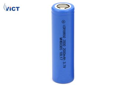 China Mining Rechargeable Lithium Batteries 3.7V 2000mAh 18650 Long Using Life for sale