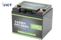 China 4500 Cycles 24V 30Ah LiFePo4 Battery Pack For Golf Cart for sale