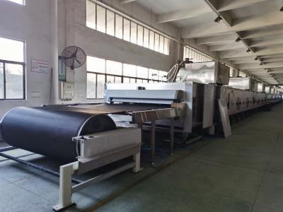 China 69m Long Connection Bakery Tunnel Oven for Cake Rusk Toast with 1050-3300mm Width and 40Kg/m² Capacity for sale