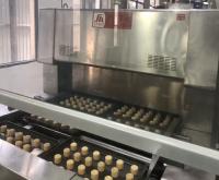 China ISO 9000 Semi Automatic Moon Cake Production Line with 3-Section Tunnel Oven and Egg Brushing System for sale