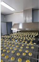 China 304 Stainless Steel Industrial Egg Yolk Pie Making Machine with Tunnel Oven 220V for sale