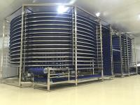 China Food Industry Spiral Cooling Conveyor - Stainless Steel Construction with Custom Sizes up to Multiple Layers for Continuous Processing for sale