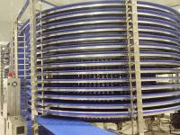 China Food Industry Spiral Cooling Conveyor - Stainless Steel Construction with Custom Sizes up to Multiple Layers for Continuous Processing for sale