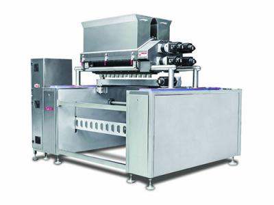 China 3.5kW Commercial Swiss Roll Making Machine with 5 Nozzle Cake Depositor - 15-130cc Volume & 25 Strokes/Min for sale