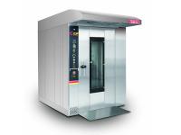 China SUS304 Commercial Gas Convection Bakery Rack Oven - 16 to 64 Tray Capacity with 3 Hot Air Outlets for sale