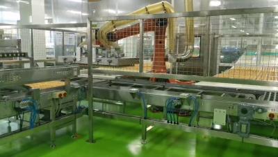 China Robot Depanner Continuous Hygiene Automatic Bread Production Line 200-600 kg/h for sale