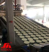 China SUS304 Stainless Steel Flat Bread Production Line with Adjustable Thickness Control and Custom Cutters for sale