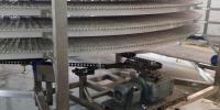 China 304 Stainless Steel 10 Minute Retention Continuous Spiral Cooler with SEW Drive System for Bread Production Lines for sale