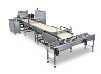 China ISO9000 Reciprocating Head Cookie Depositor Machine with 1.2M Working Width and Touch Screen Control for sale