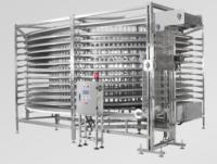 China 380V Multi-Spiral Cooling Conveyor with Direct Drum Drive for Food Processing and Bakery Equipment for sale