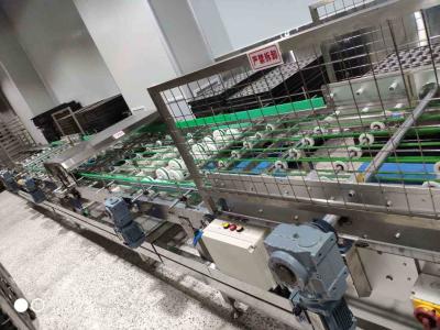 China ABB Motor 220V Automatic Cream Injection Cake Production Line with 15-130cc Depositor and 110-150 Bags/Min Packing for sale