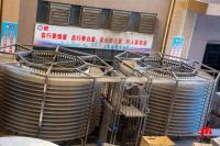 China 25CM Layer Insulation Fully Automated Rusk Production Line with Tunnel Oven and Cooling Tower for sale