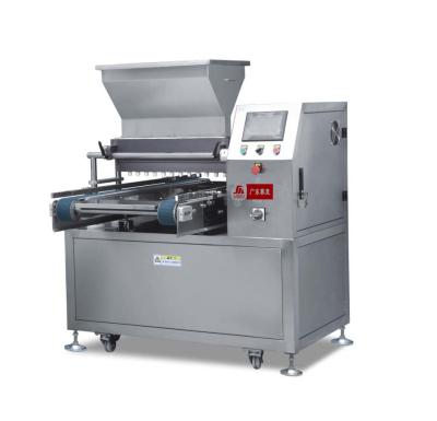 China 90 Degree Curved Conveyor Automatic Cake Production Line 1000kg/H Capacity with PLC Control System for sale