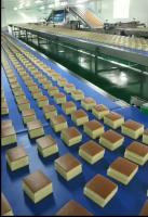 China Servo Motor Curved Conveyor Sliced Sponge Cake Baking Equipment for sale