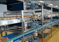 China 304 Stainless Steel Automated Soft Bread Bar Production Line with 2m Tunnel Oven Sections and PLC Control System for sale