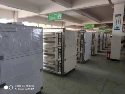China 3 Hot Air Outlets Food Grade Rotary Rack Oven - 16/32/64 Tray Capacity, 1300kg Weight, 380V Power for sale