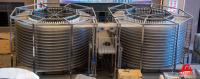 China 380V 50HZ Spiral Cooling Tower with SUS Mesh & Introlex Modular Belt for Industrial Bakery Lines for sale