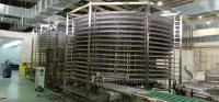 China 380V 50HZ Spiral Cooling Tower with SUS Mesh & Introlex Modular Belt for Industrial Bakery Lines for sale