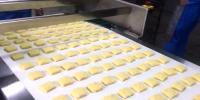 China PLC Touch Screen 1.2M Width Single Color Cookie Depositor with Automated Production Line and Tunnel Oven for sale