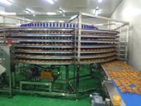 China 380V Multi-Spiral Cooling Conveyor with Direct Drum Drive for Food Processing and Bakery Equipment for sale