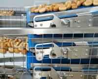 China Multi Deck Bread Cooling Belt Conveyor with PU Belt Material and Computer Interface for Industrial Bakeries for sale