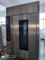 China Stainless Steel 32-Pan Capacity 380V Gas Rotary Rack Oven with Hot Air Circulation System for sale