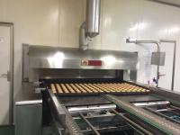 China Single Layer Slat Top Food Conveyor for Bakery Production Lines - Custom Widths 300-1200mm with Cooling & Proofing Capabilities for sale