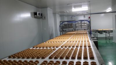 China Multi-Layer Straight Cooling Belt Conveyor 300-1200mm Width for Bakery Food Industry with VFD Control for sale
