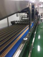 China VFD 3 Phase 220V PU Conveyor Belt Cooling System with FDA Stainless Steel Construction for Bakery Industry for sale