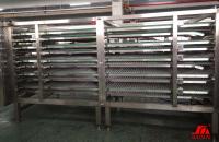 China VFD 3 Phase 220V PU Conveyor Belt Cooling System with FDA Stainless Steel Construction for Bakery Industry for sale