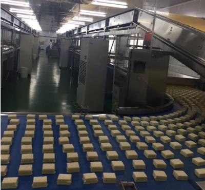 China VFD 3 Phase 220V PU Conveyor Belt Cooling System with FDA Stainless Steel Construction for Bakery Industry for sale