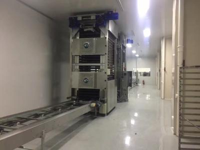 China CE Vertical Multi-Step Pan Elevator Baking Pan Handling Equipment with Custom Capacity for Industrial Lines for sale